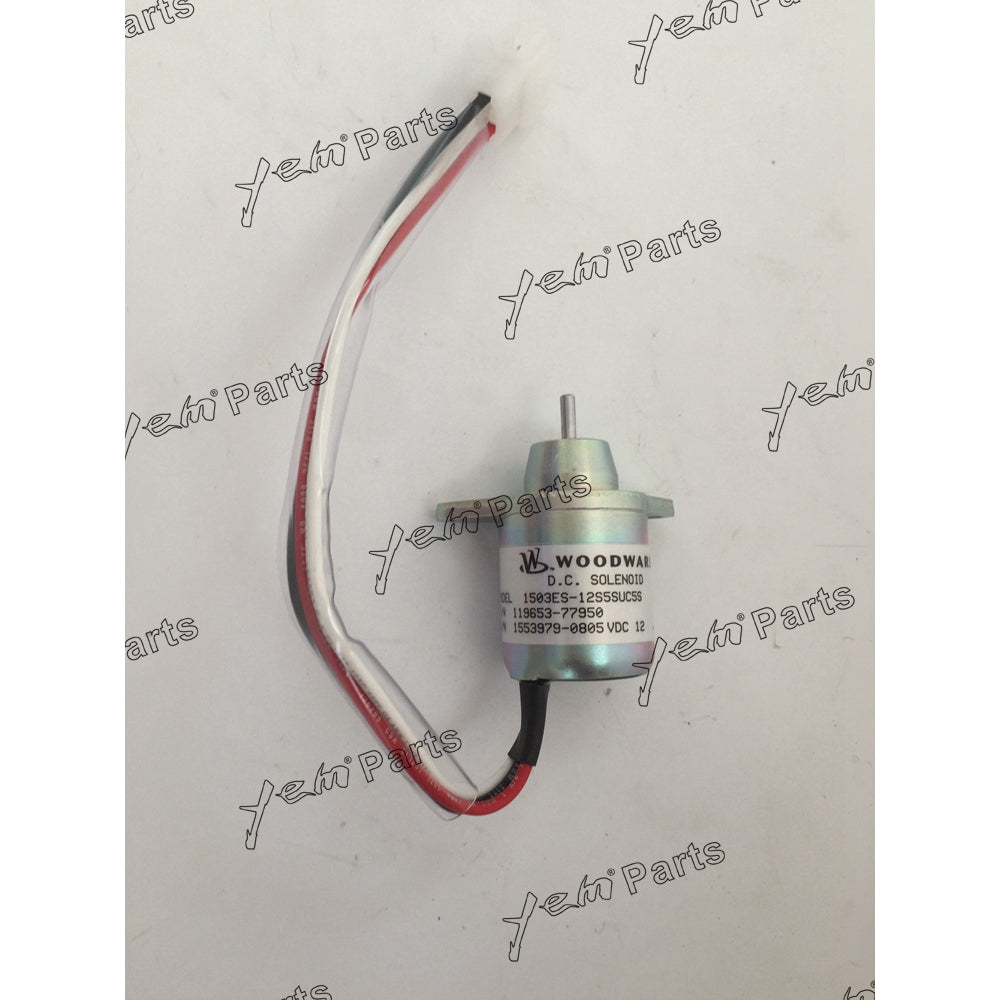 YANMAR 3TNV88 FUEL SHUTOFF SOLENOID 119653-77950