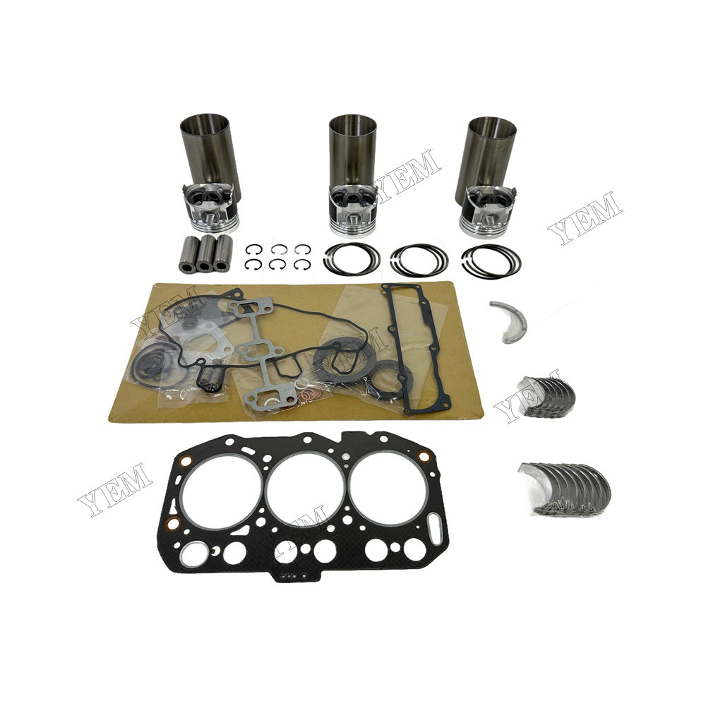 Full Repair Kit With Gasket Set Main Rod bearings For Yanmar 3TNV80 En