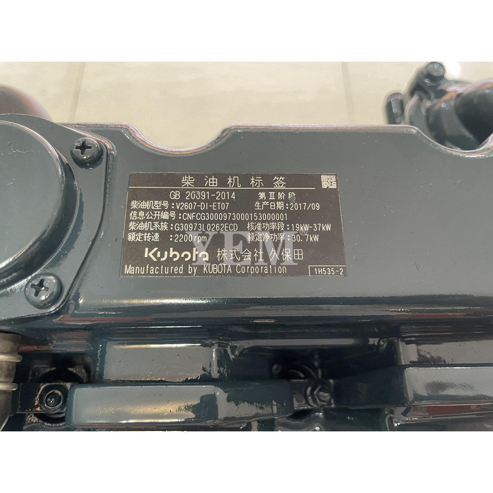 V2607 COMPLETE ENGINE ASSY FOR KUBOTA DIESEL ENGINE PARTS