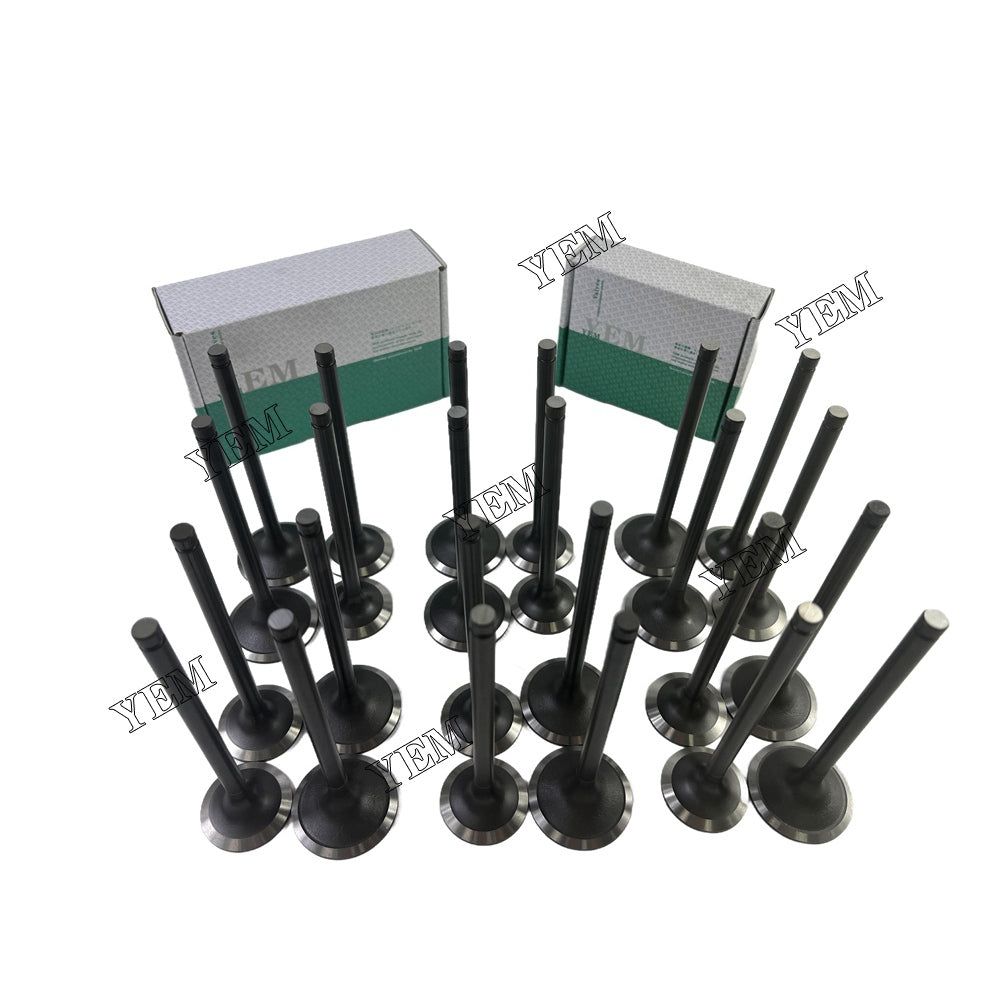 24 PCS DL06 Intake Valve & Exhaust Valve Kit For Doosan / DEVELON DPCS