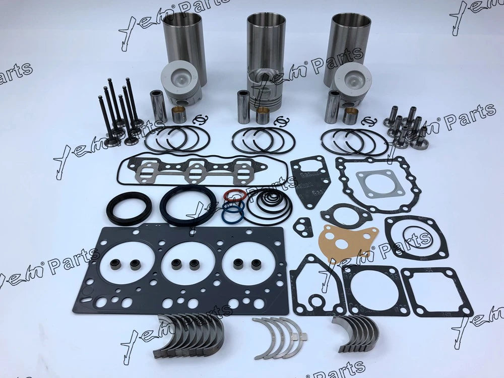 YANMAR 3TNE78 ENGINE OVERHAUL KIT WITH GASKETS BEARINGS VALVES