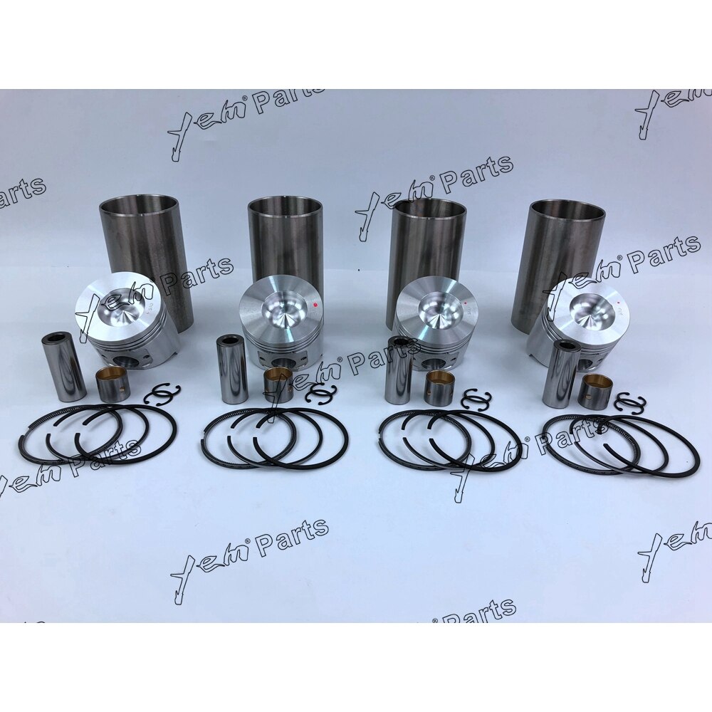 4Tne86 Engine Liner Kit With Piston + Piston Rings + Cylinder Liner Fo