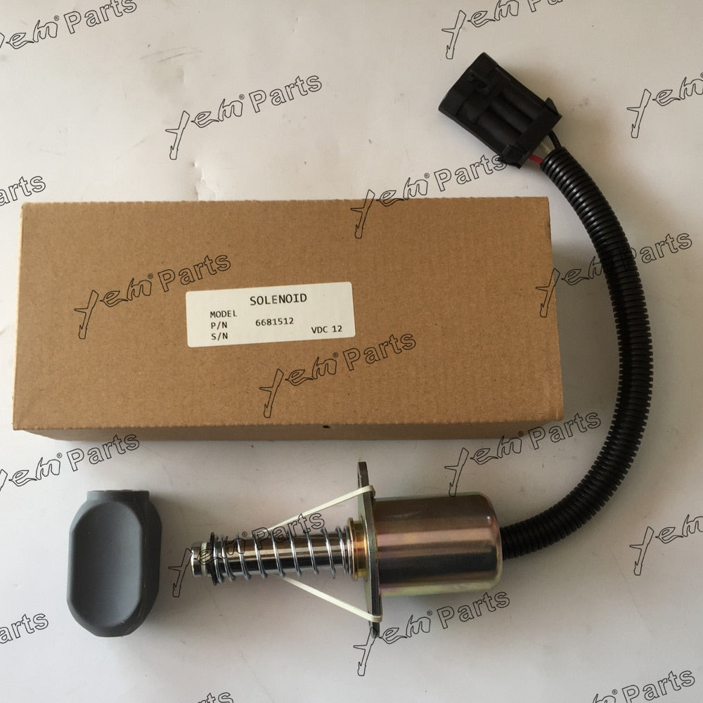 S150 S160 STOP SOLENOID 6681512 FOR BOBCAT DIESEL ENGINE PARTS