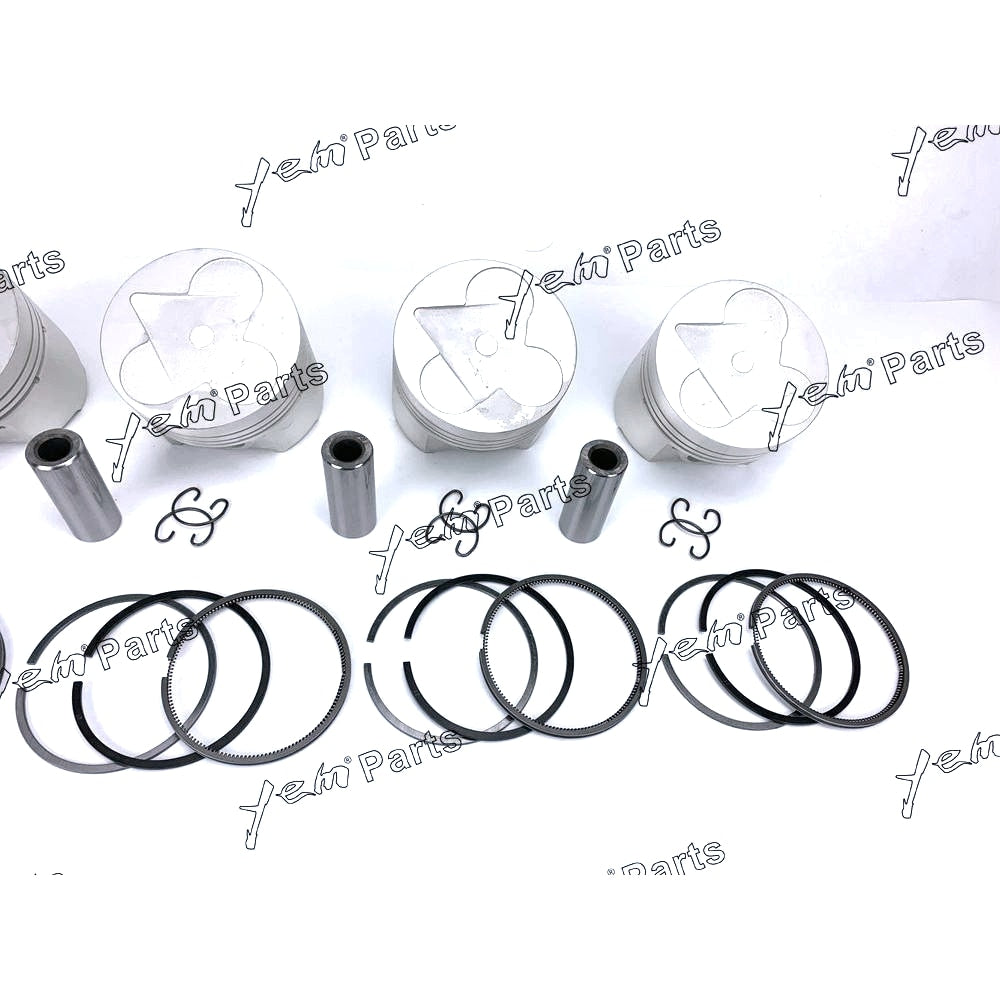YEM Engine Parts Piston + Ring Kit Oversize 98mm (+0.50mm) For Kubota