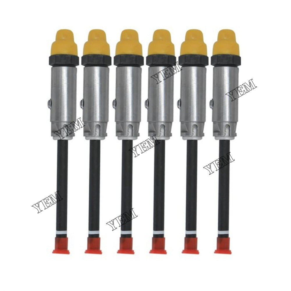 YEM Engine Parts 6pcs Diesel Pencil Fuel Injector Nozzles 4W7018 0R342