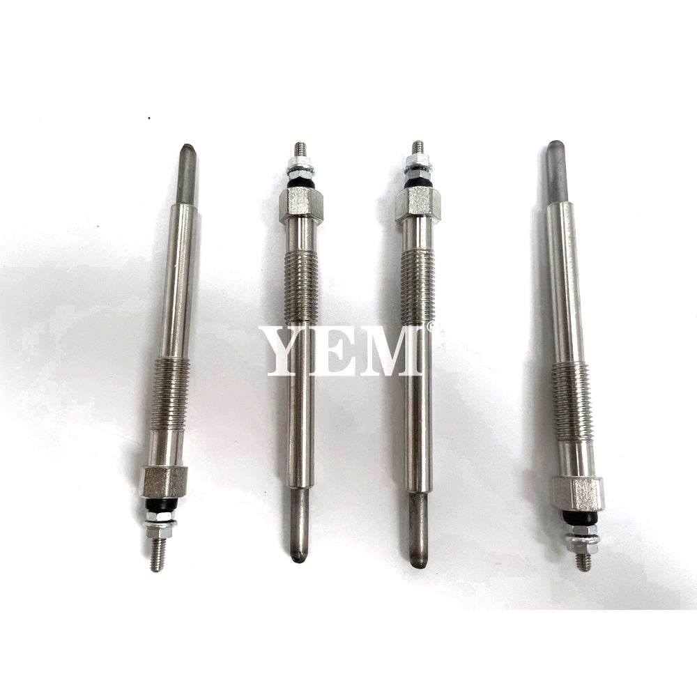 YEM Engine Parts 4 PCS Glow Plug For Kubota V2403 V2403-M Engine