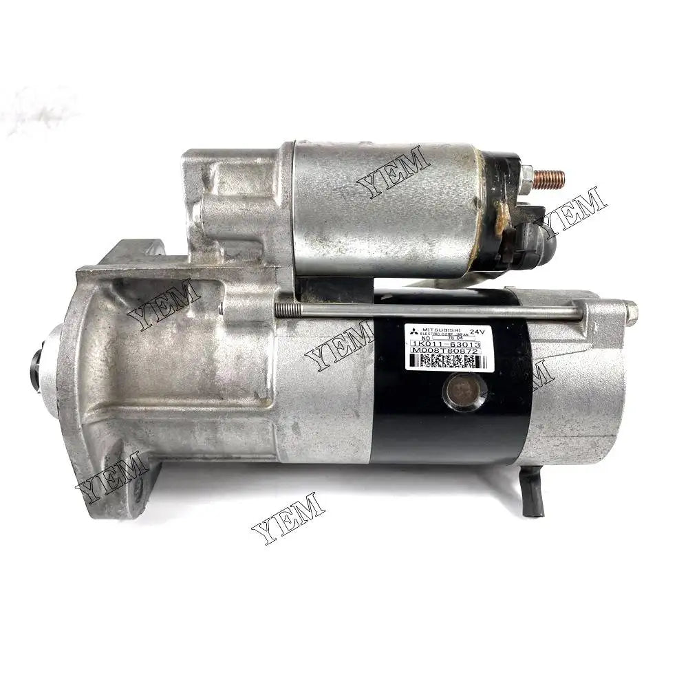 1 year warranty V3800-CR Starter Motor 1K011-63013 For Kubota engine P