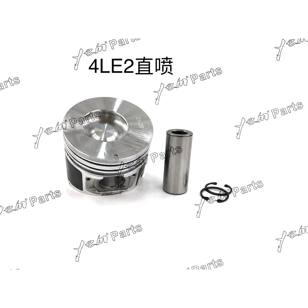 YEM Engine Parts Pistons Set Oversize 85mm (+0.50mm) For ISUZU 4LE2 x4